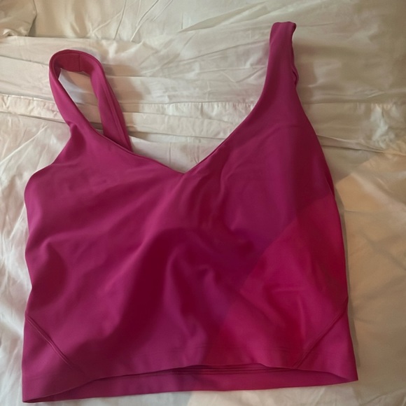 lululemon athletica | Tops | Rare Lululemon Sonic Pink Align Tank ...